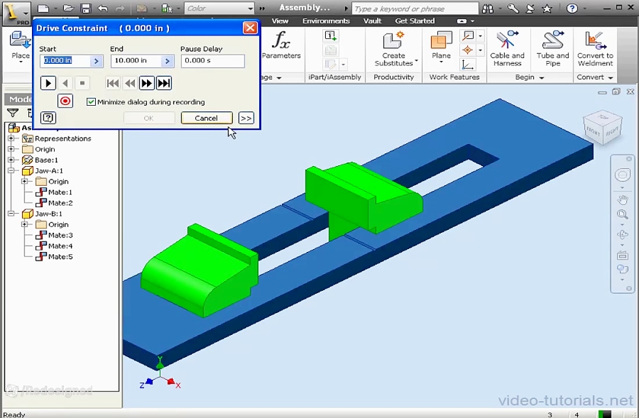 AutoDesk INVENTOR Assembly 22 ( Section View )_HD