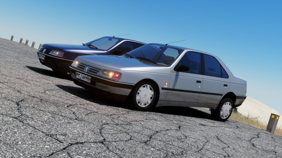 405 شوتی در assetto corsa