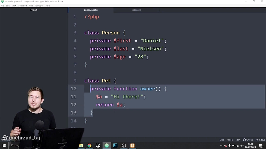 04 - Visibility And Inheritance In OOP PHP _ OOP Scopes _ Object Oriented PHP