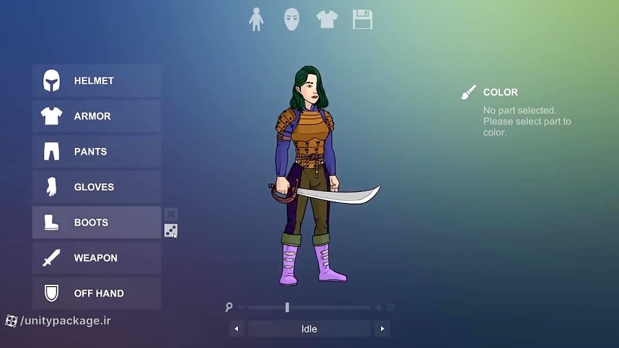 پکیج Character Creator 2D - نسخه 1