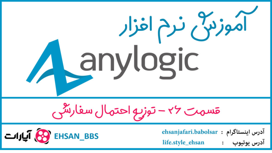 آموزش custom probability distributions - AnyLogic