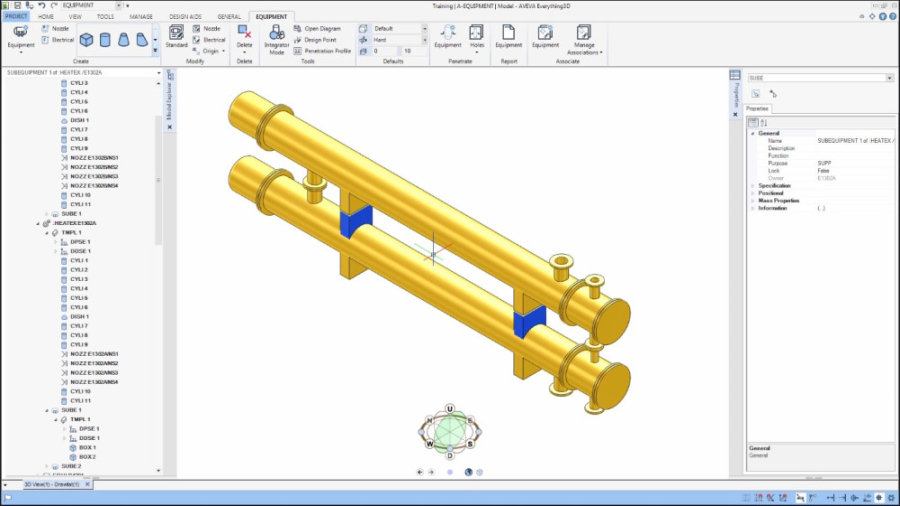 آموزش مدلسازی تیرها و ستونها ( Beams Columns ) در نرم افزار E3D
