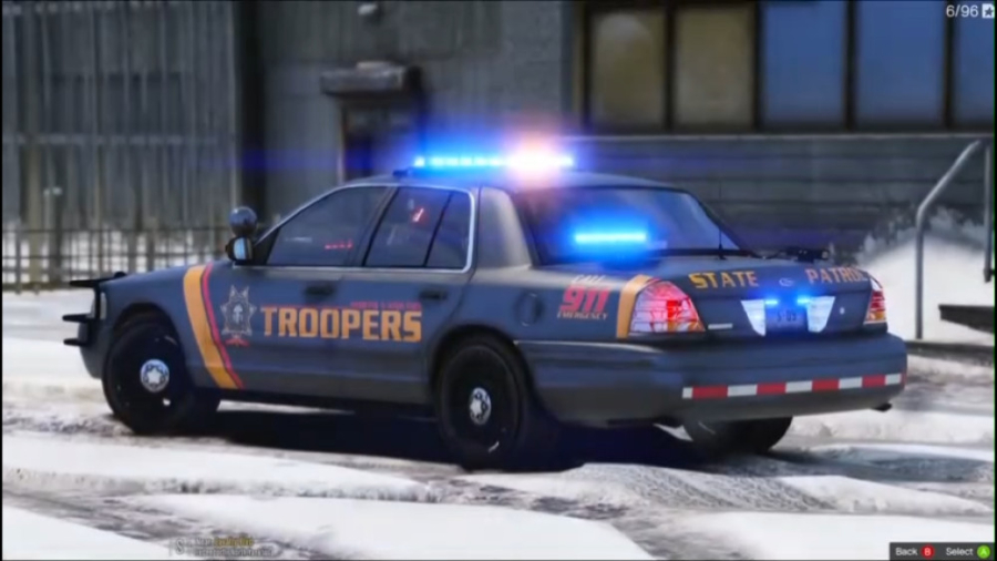 گیم پلی پلیس شهر lspdfr crown vic police || north yankton