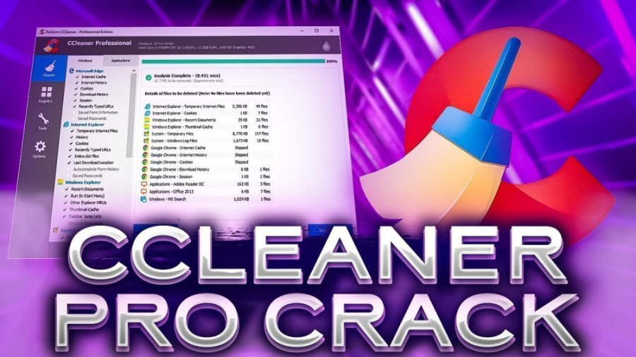 CCleaner Pro 6.0.12.10459 Free Activate Crack