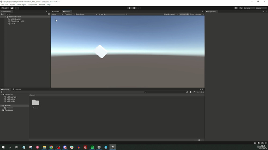 Unity the Game Window and Play Button