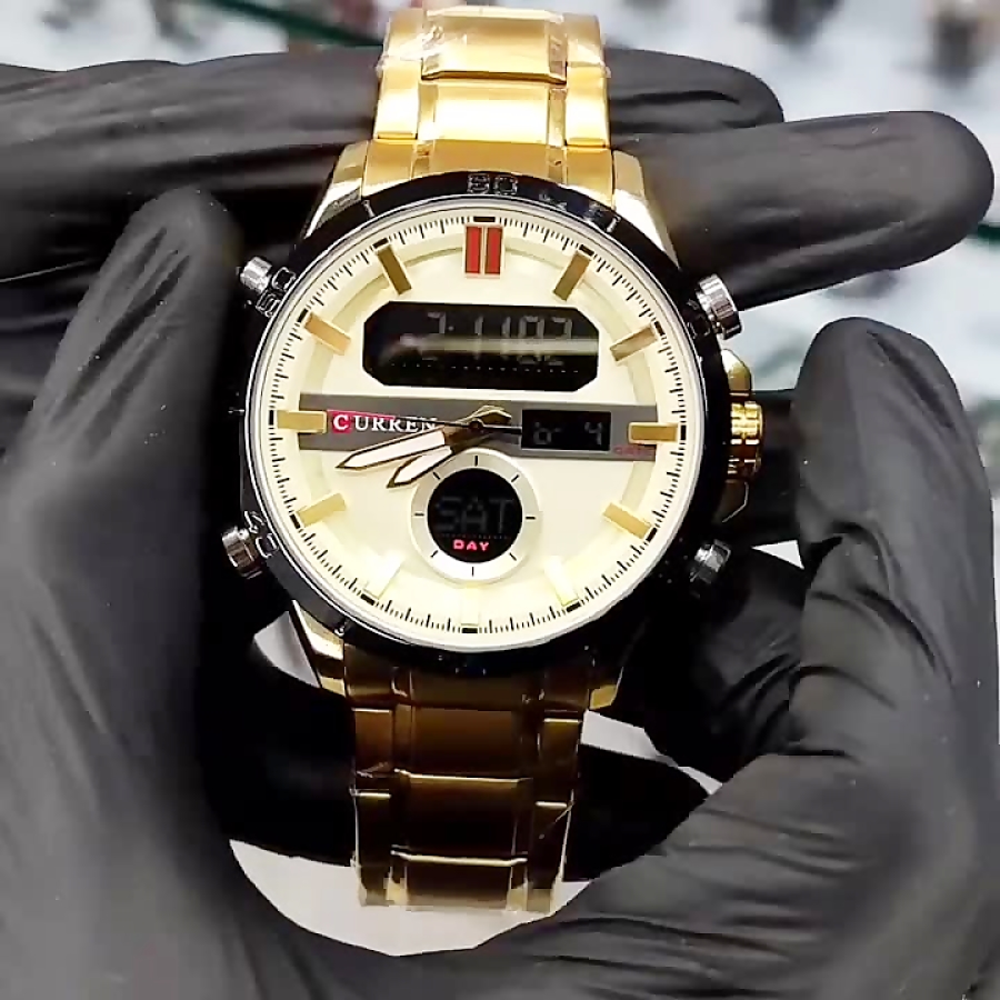 ساعت مچی مردانه کارن مدل 8384 طلایی (کورن واتچ CURREN WATCH)