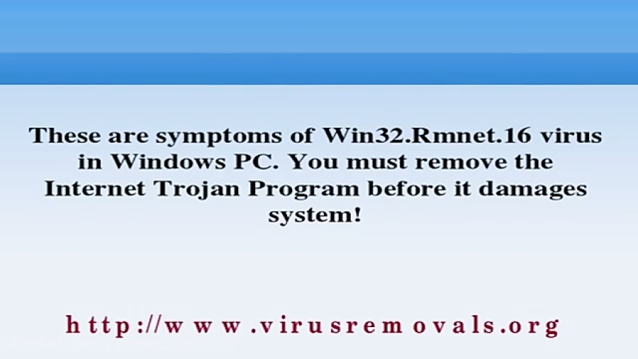 How to Delete Win32.Rmnet.16