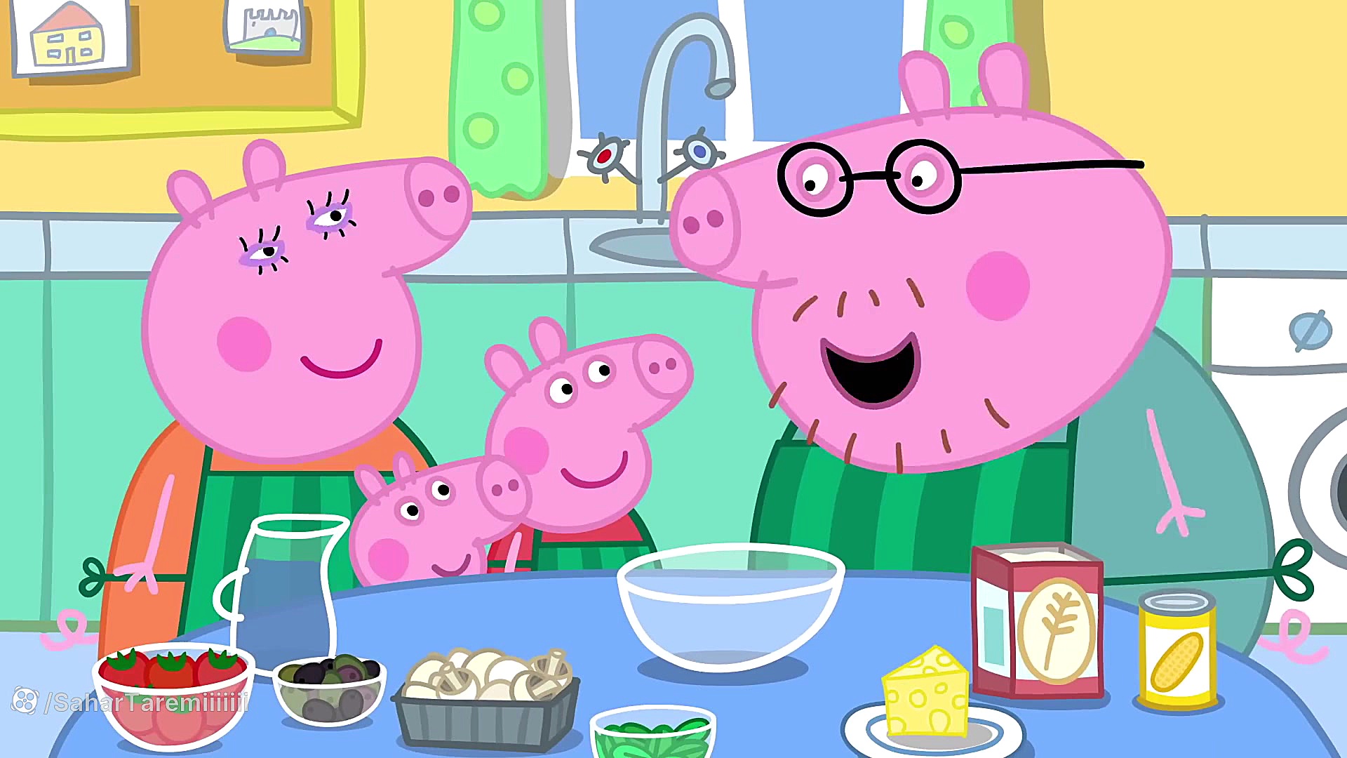 Peppa Pig Learns to Make Pizza