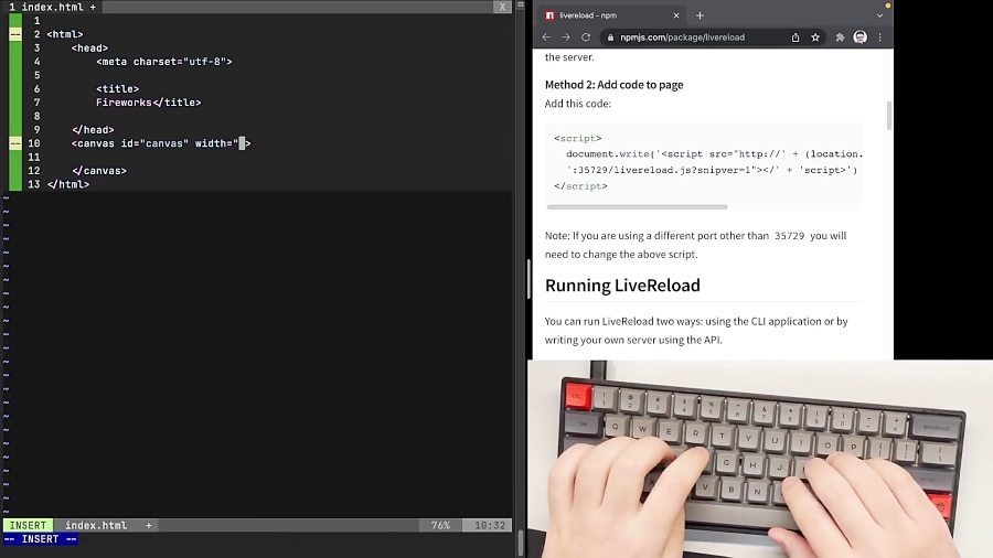 Coding Firework Animation