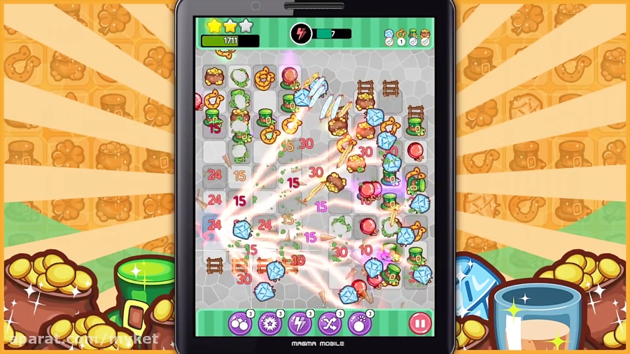 Slide3 Saint Patrick - Magma Mobile Game