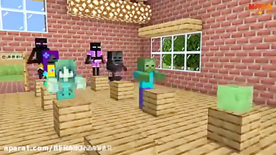 کارتون مدرسه هیولا ها ماینکرافت ماین کرافت مانکرافت