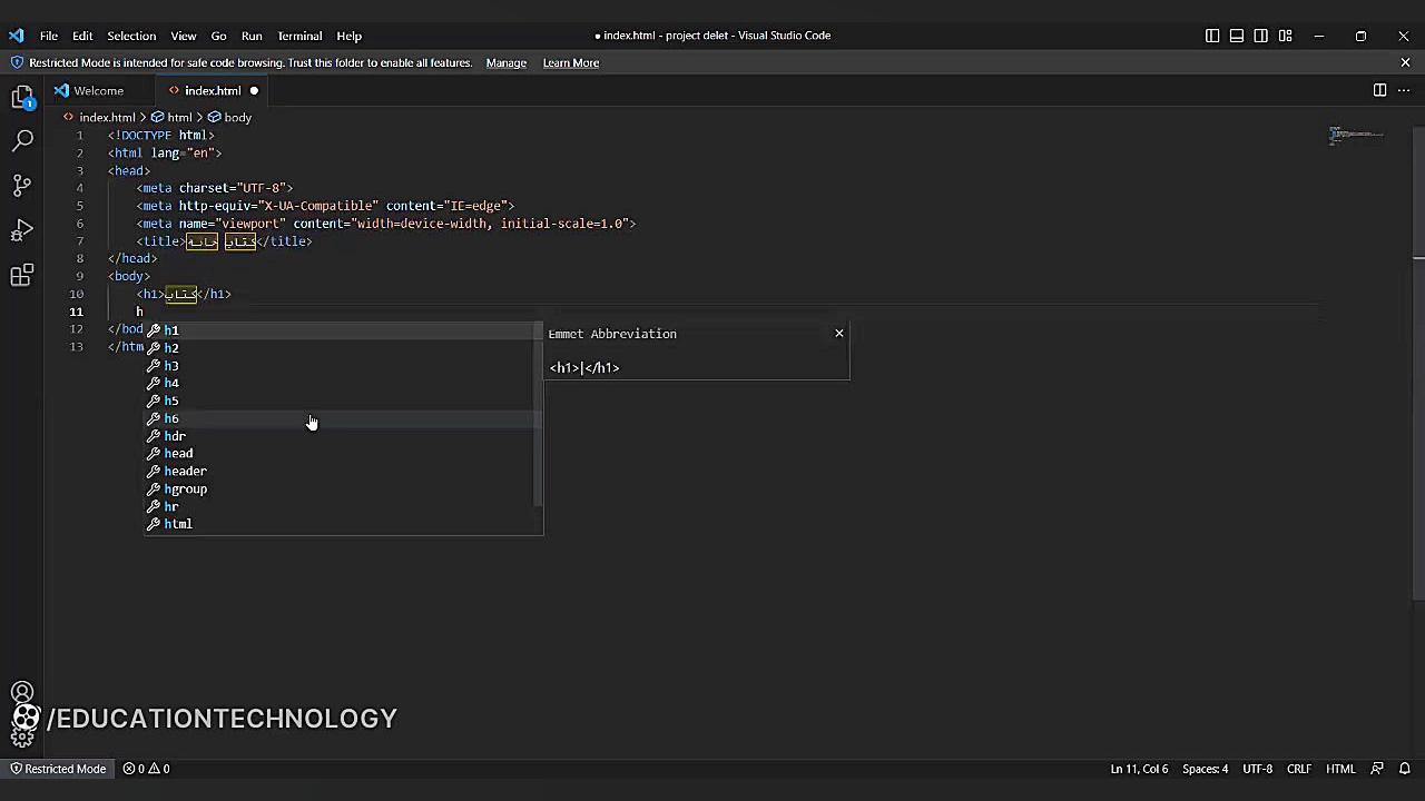 آموزش کامل و پیشرفته html CSS پروژه محور | پارت اول