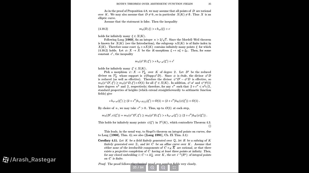 Arithmetic Geometry-(Session 21)-Course-Rastegar-Sharif-Spring 1401-001520