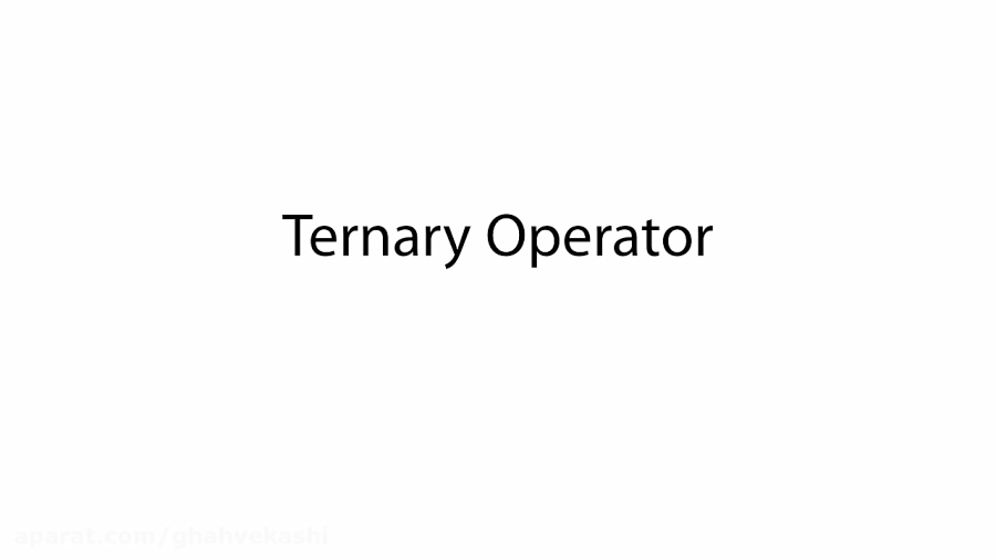 02. Ternary Operator