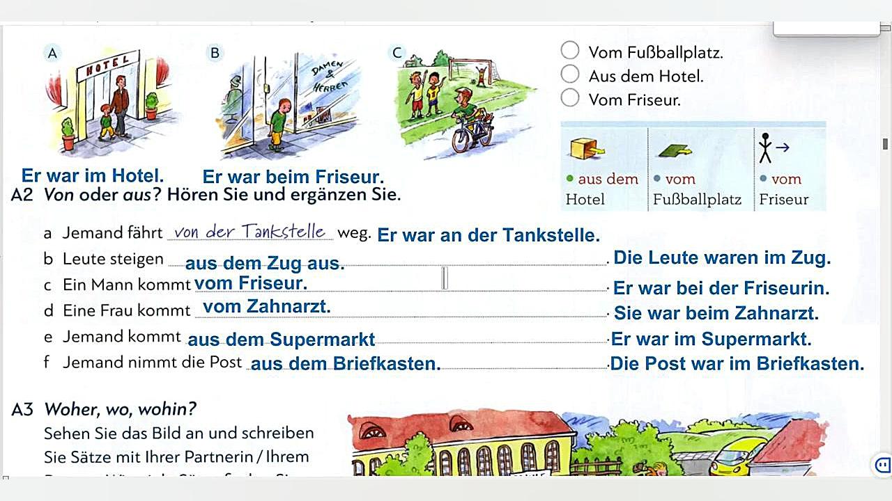 Schritte plus neu 4 A2.2 Lektion 11.03 آلمانی به فارسی درس یازده ...