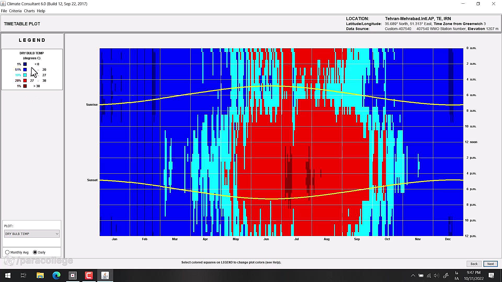 آموزش نرم افزار Climate Consultant - قسمت دوم