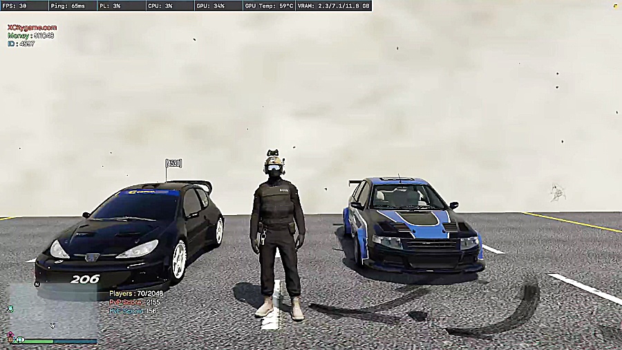 درگ بین Ef7 vs 206