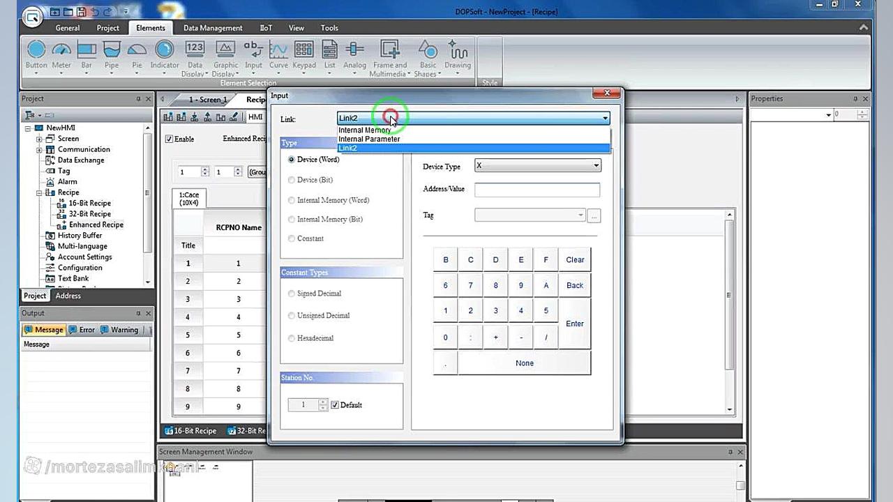 recipe hmi delta روش ایجاد و استفاده