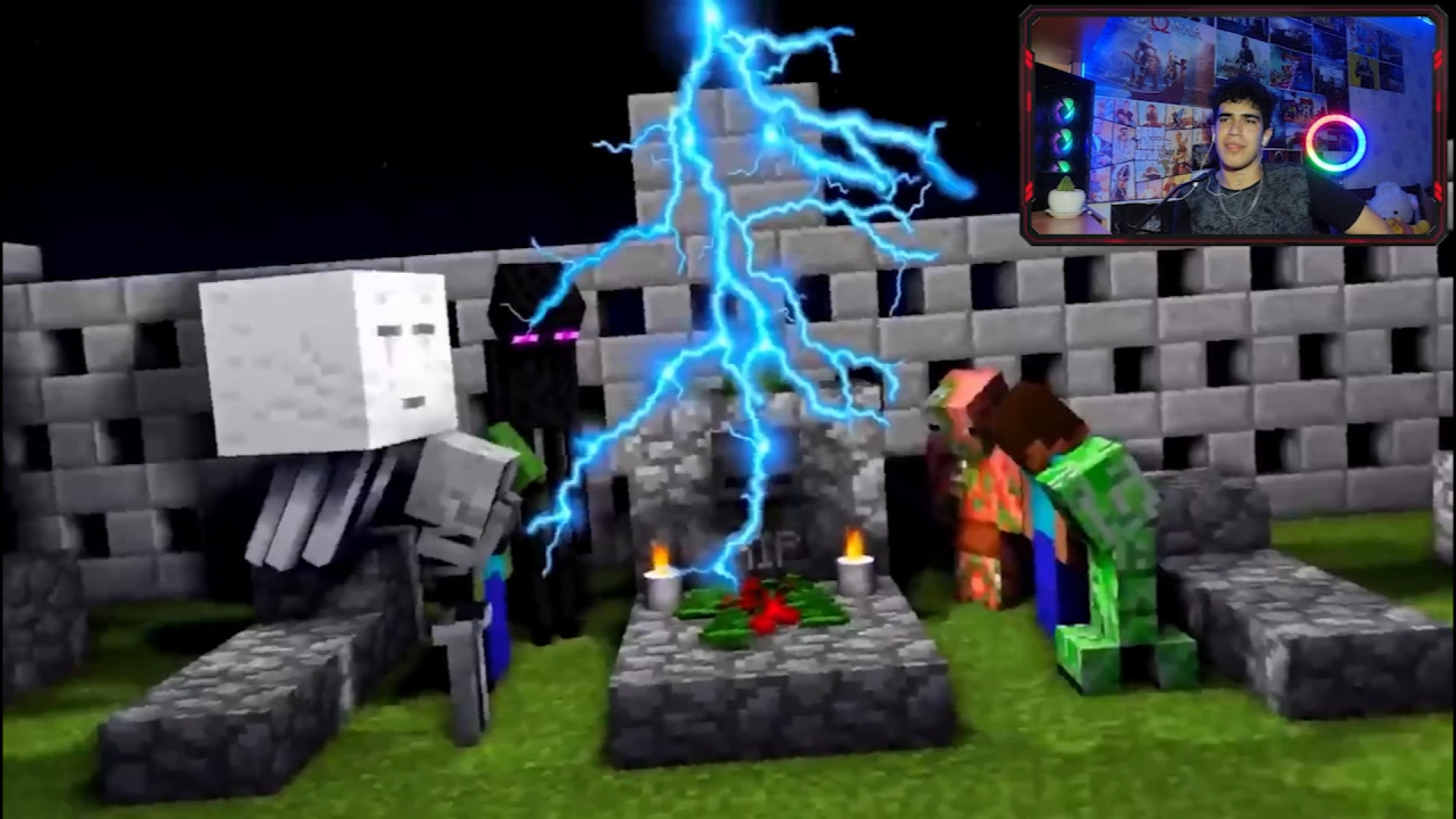ماین کرافت انیمیشن مدرسه هیولاها خنده دار Minecraft !! روح اسکلت تسخیر شده