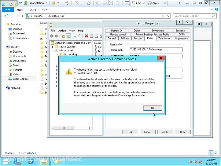 Windows Server 2012 R2 - User Profile