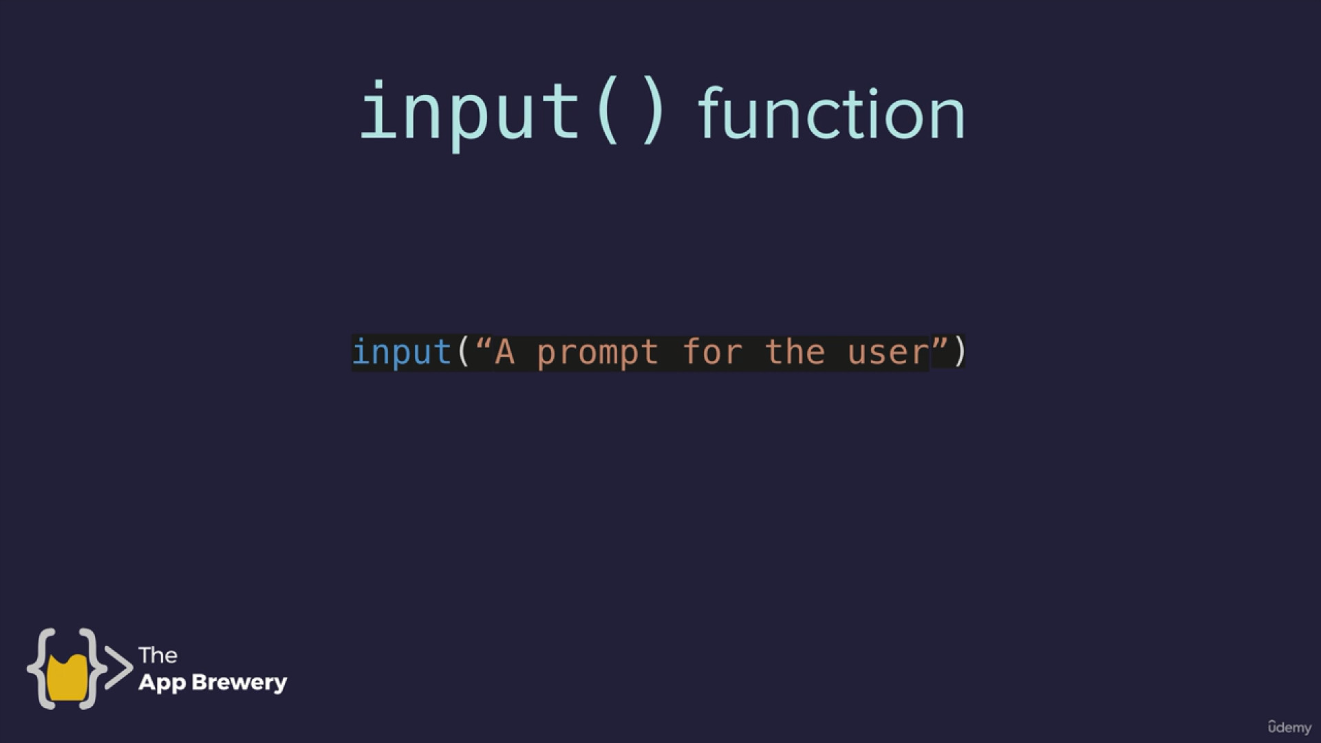 The Python Input Function