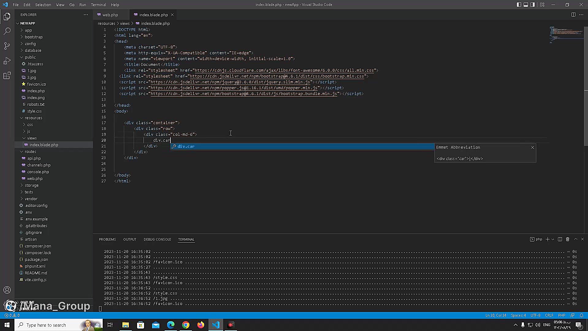 laravel files asset