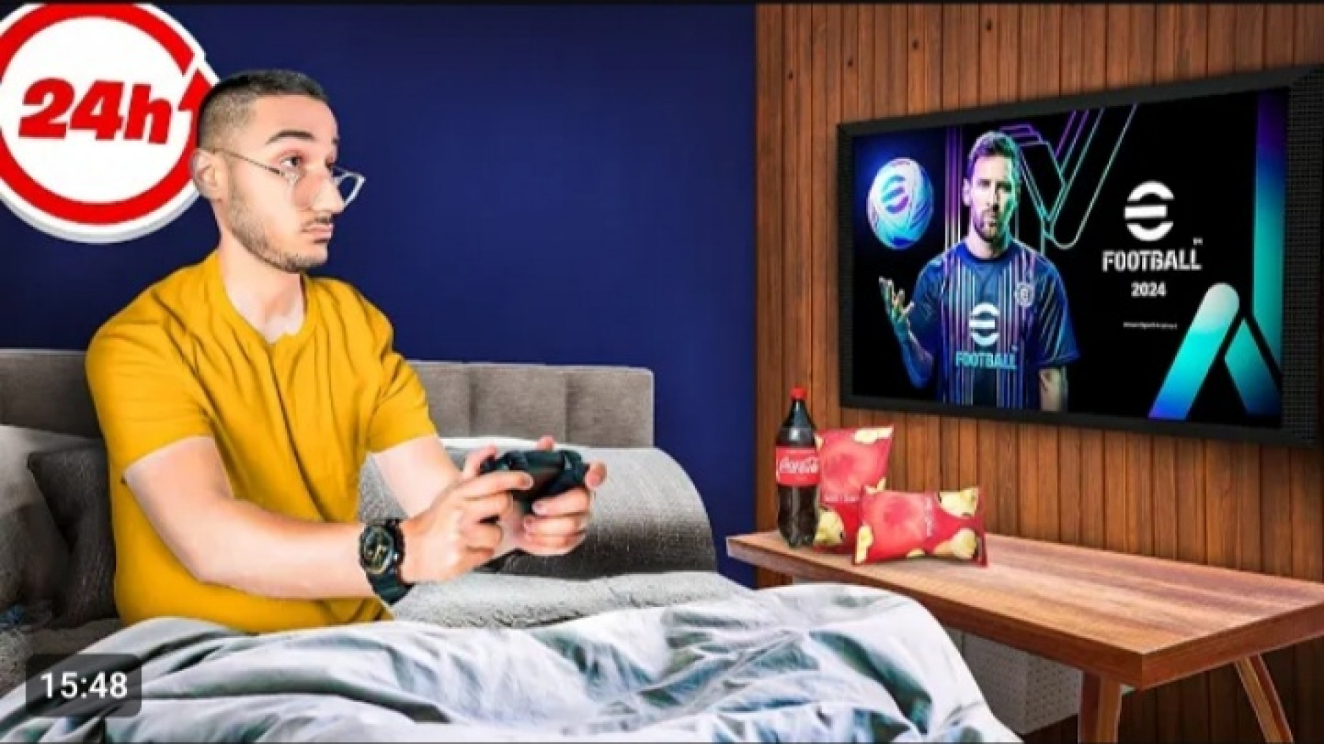 مهدی پی اس چالش ۲۴ ساعت ای فوتبال بدون خواب رتبه ی جهانی میگیرم؟