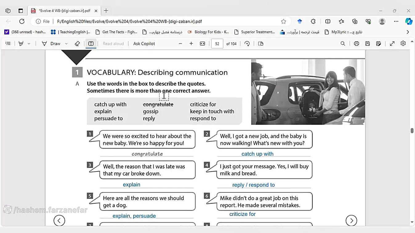Evolve 4 workbook - U7.1