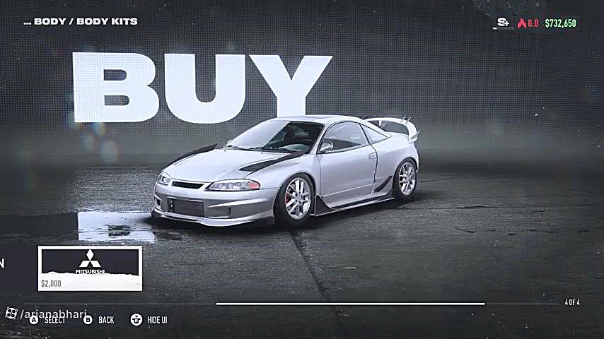 بازی NFS Unbound - Mitsubishi Eclipse GSX | میتسوبیشی اکلیپس