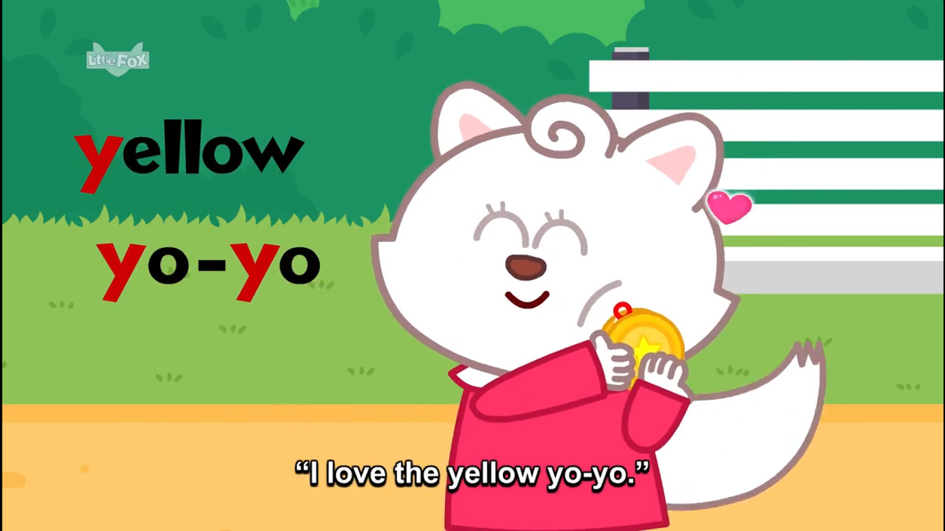 Little fox letter Ee