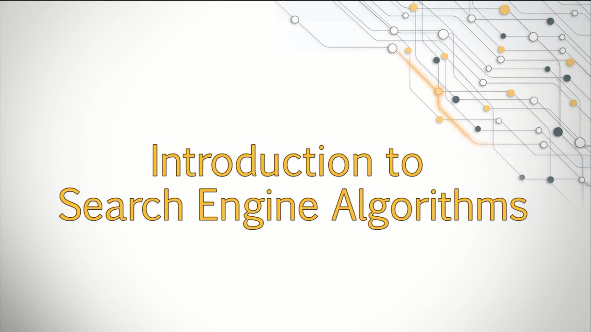 SEO introduction to search engine algorithms