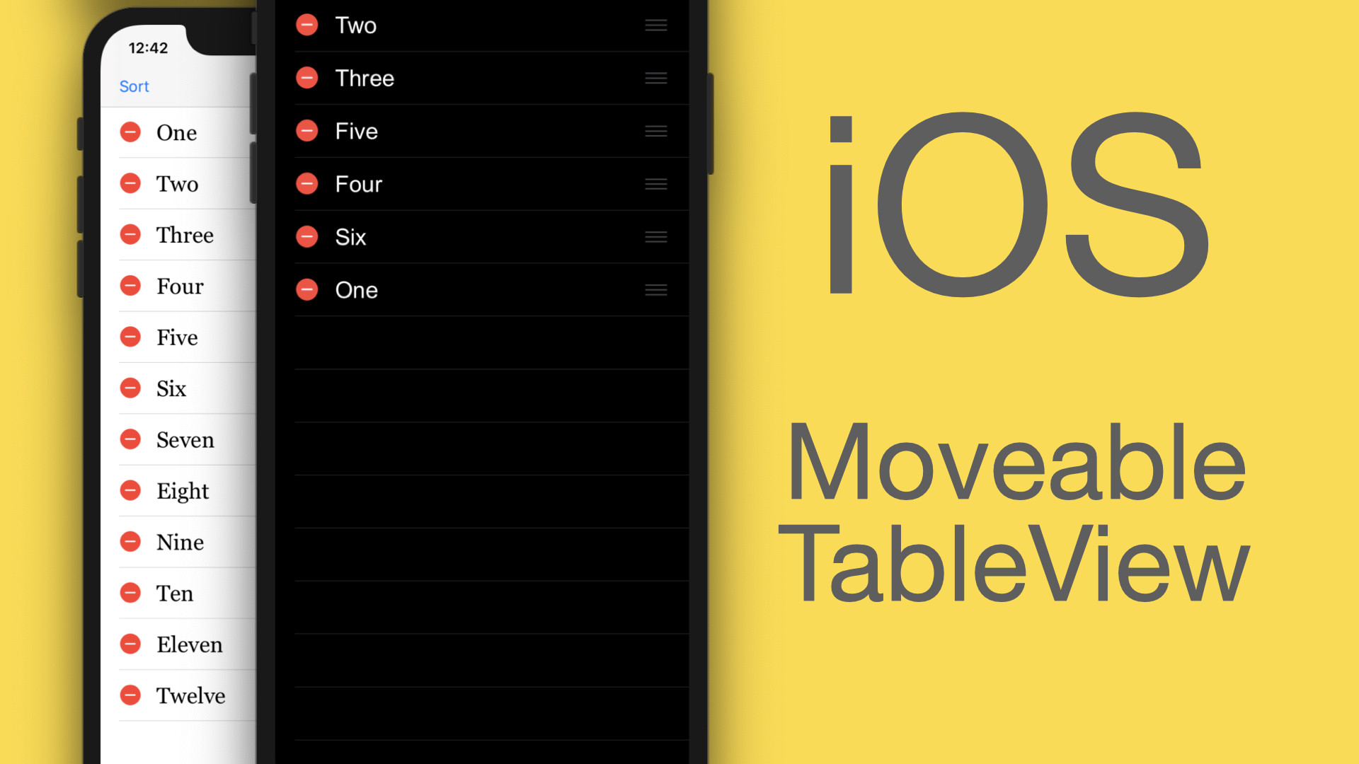 Move TableView in Xcode