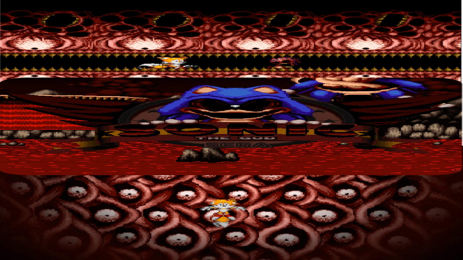 گیم پلی بازی سونیک ای اکس ای(Sonic.exe one last round rework)