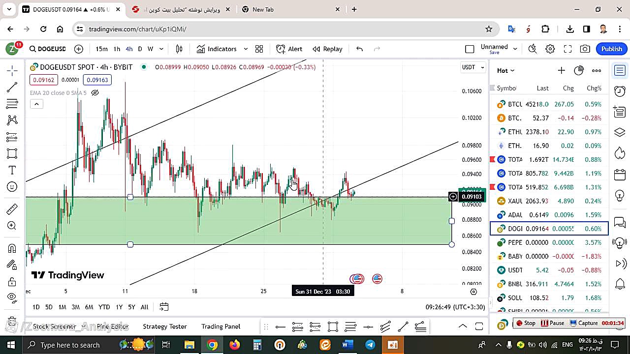 تحلیل دوج کوین DOGE امروز 13 دی 1402