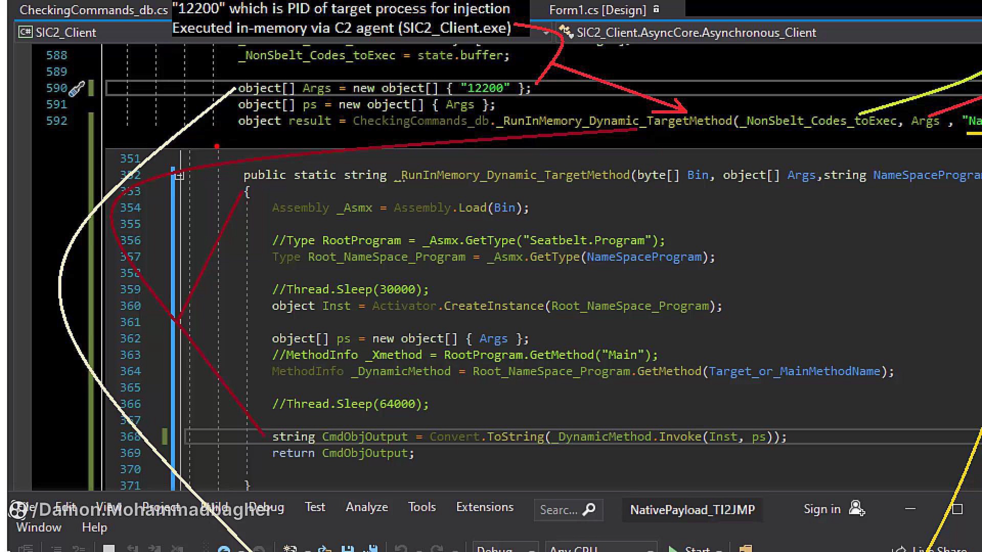 Indirect Invoke c# Delegate Jmp Method 2 Part-2
