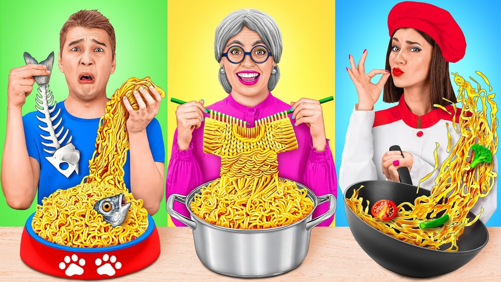 چالش آشپزی مادربزرگ/جدیدترین چالش دیدنی/سرگرمی تفریحی