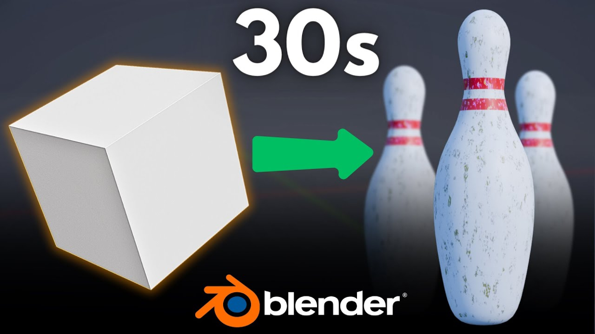 مدل سازی پین بولینگ در 30 ثانیه | آموزش بلندر