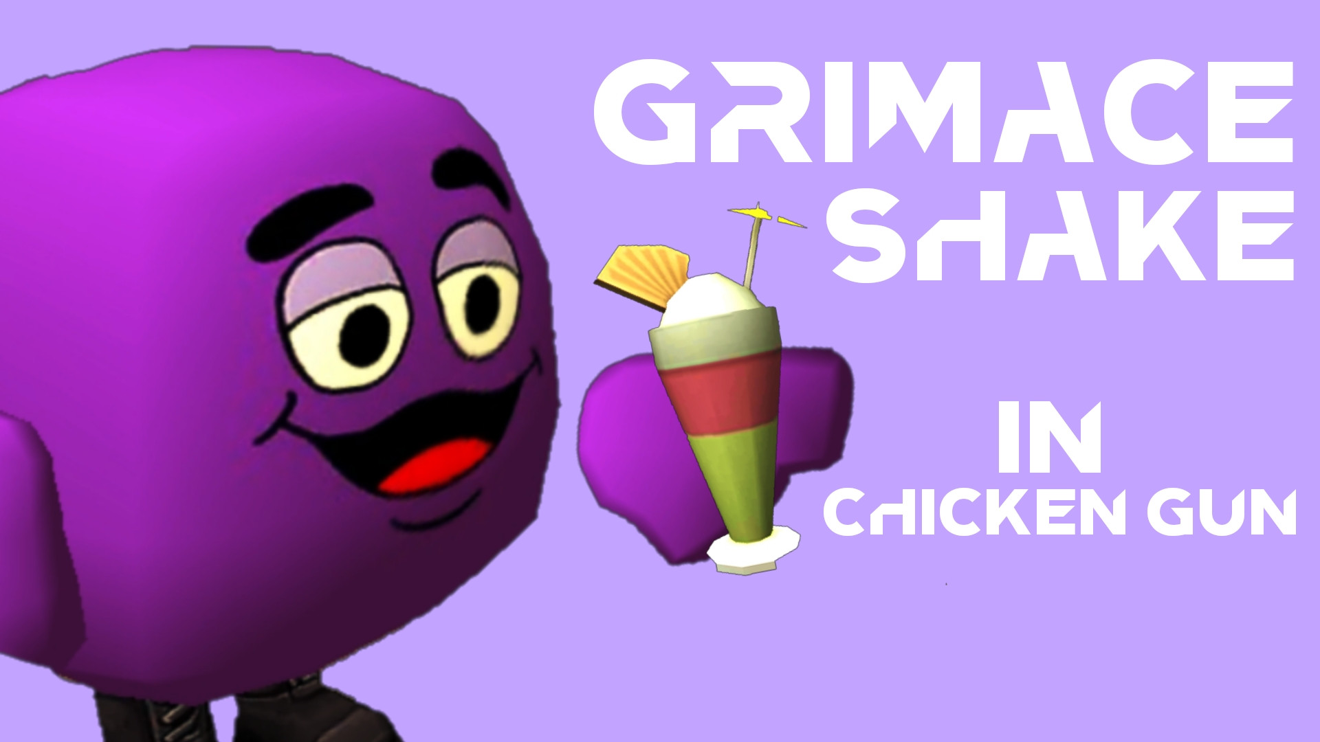 Grimace shake in chicken gun | Chicken gun