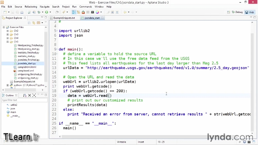 کار با داده های JSON