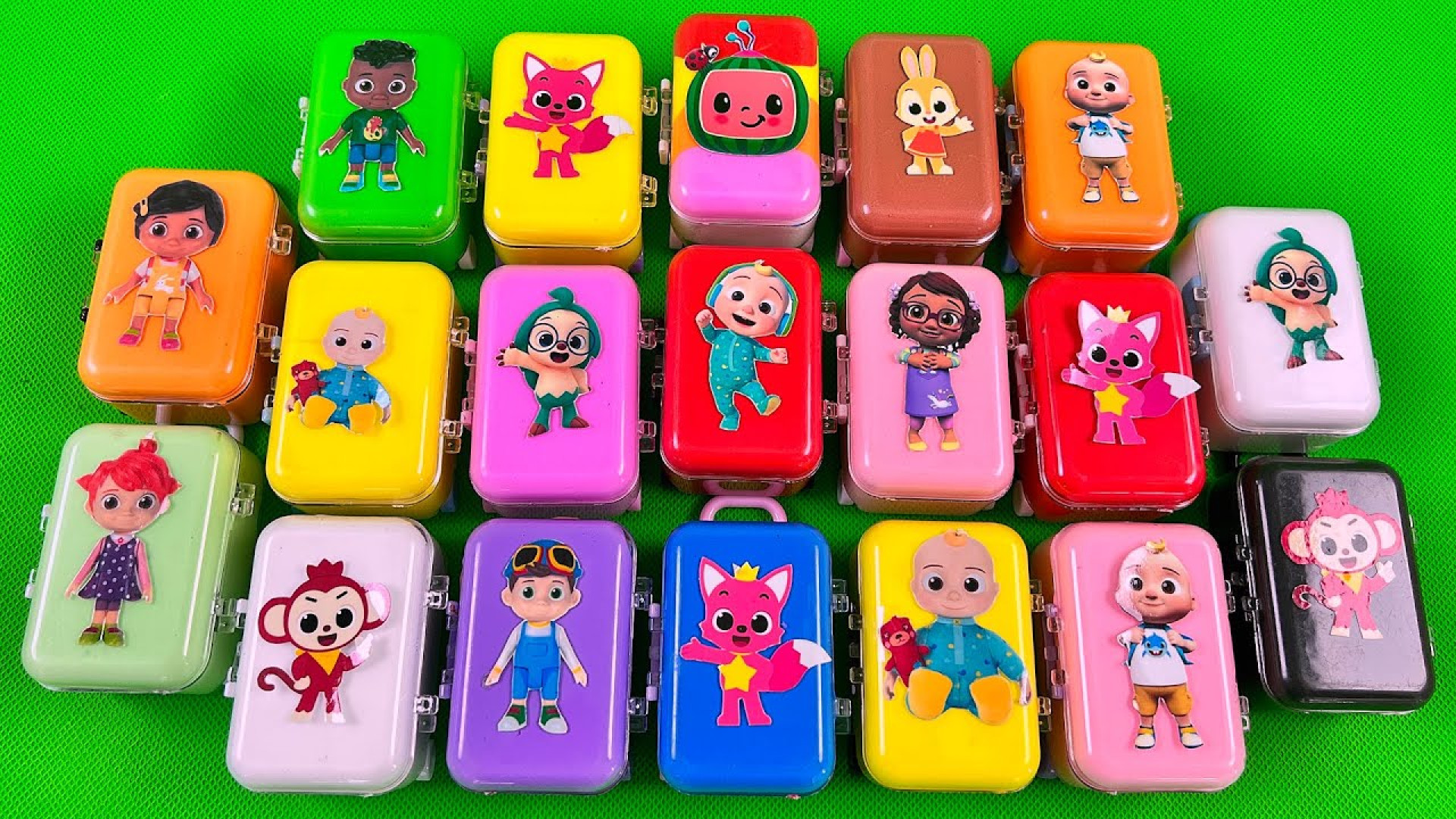 Cocomelon Looking CLAY with Suitcase Coloring! ASMR