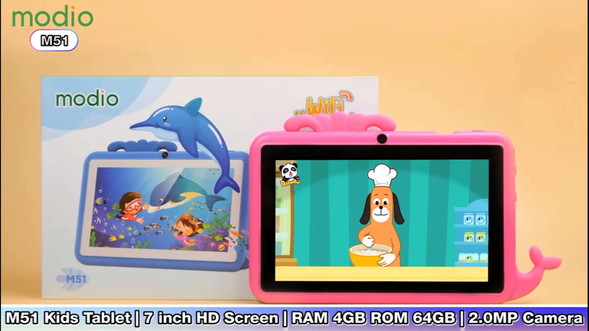 تبلت دیجیتال کودک با سیستم عامل اندروید مدل Modio M51