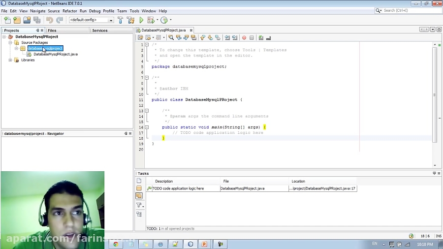 دانلود آموزش برنامه نویسی دیتابیس بوسیله JAVA , MySQL