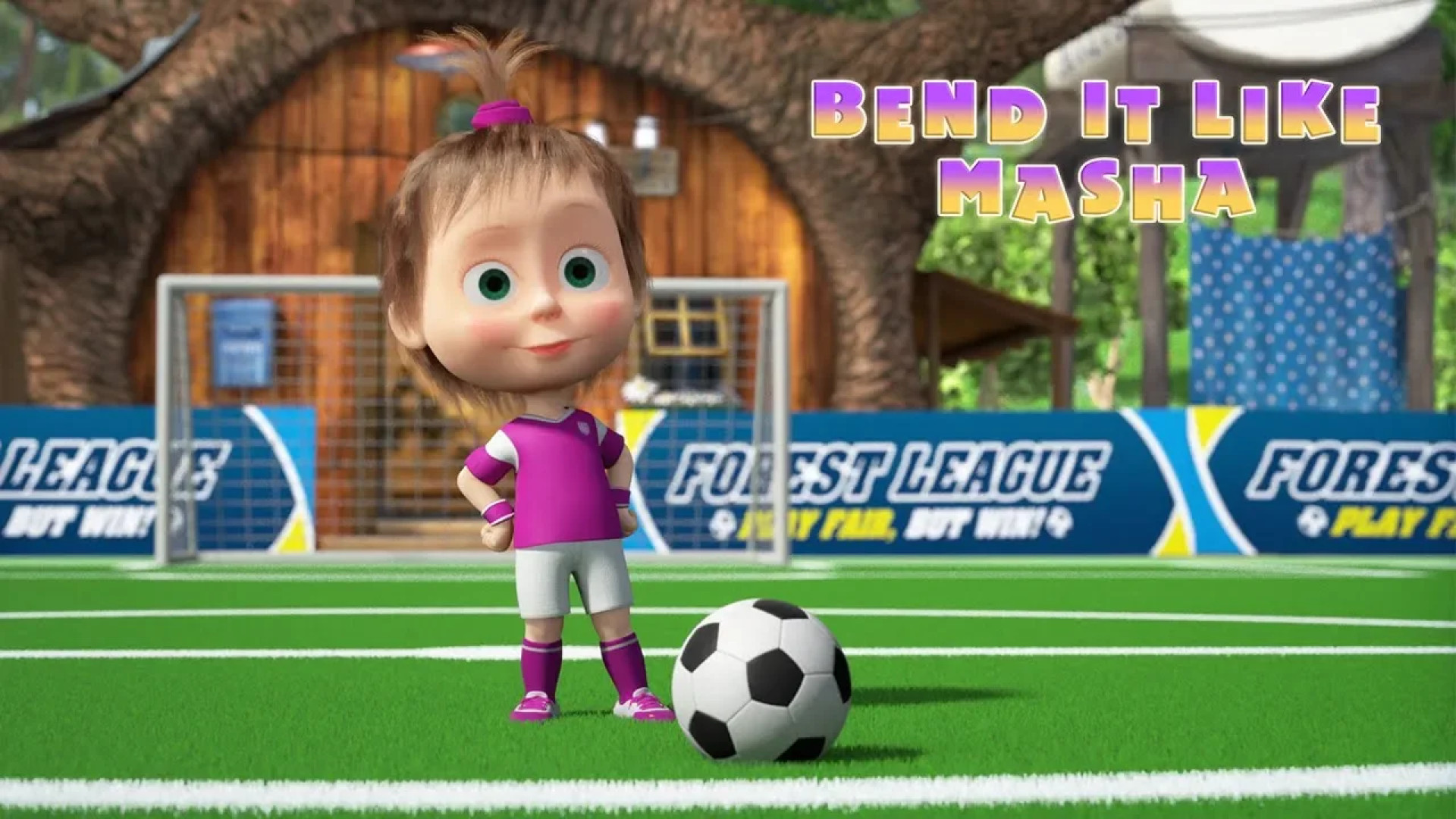 Masha and The Bear Bend it like Masha!Football issue