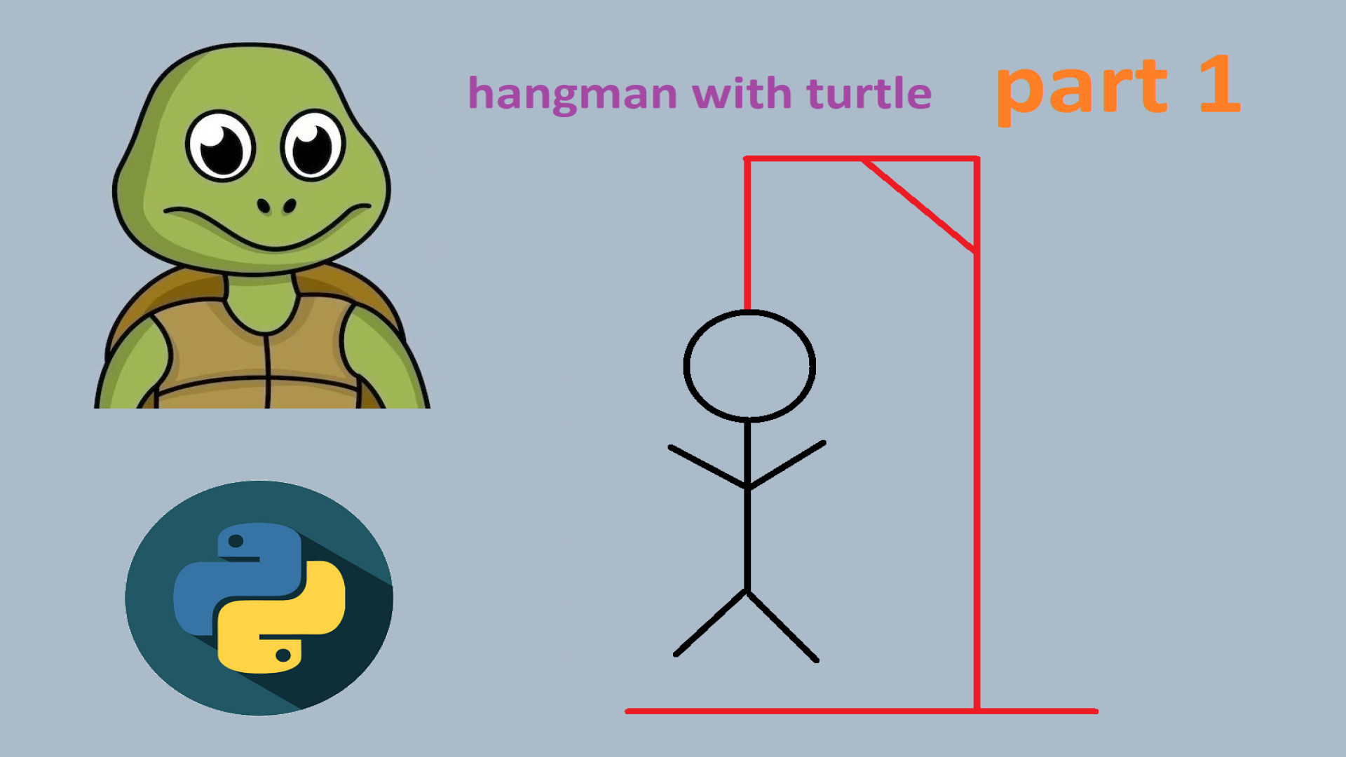 (قسمت ۷۲) بازی هنگ من با ترتل در پایتون (قسمت ۱) (hangman with turtle)