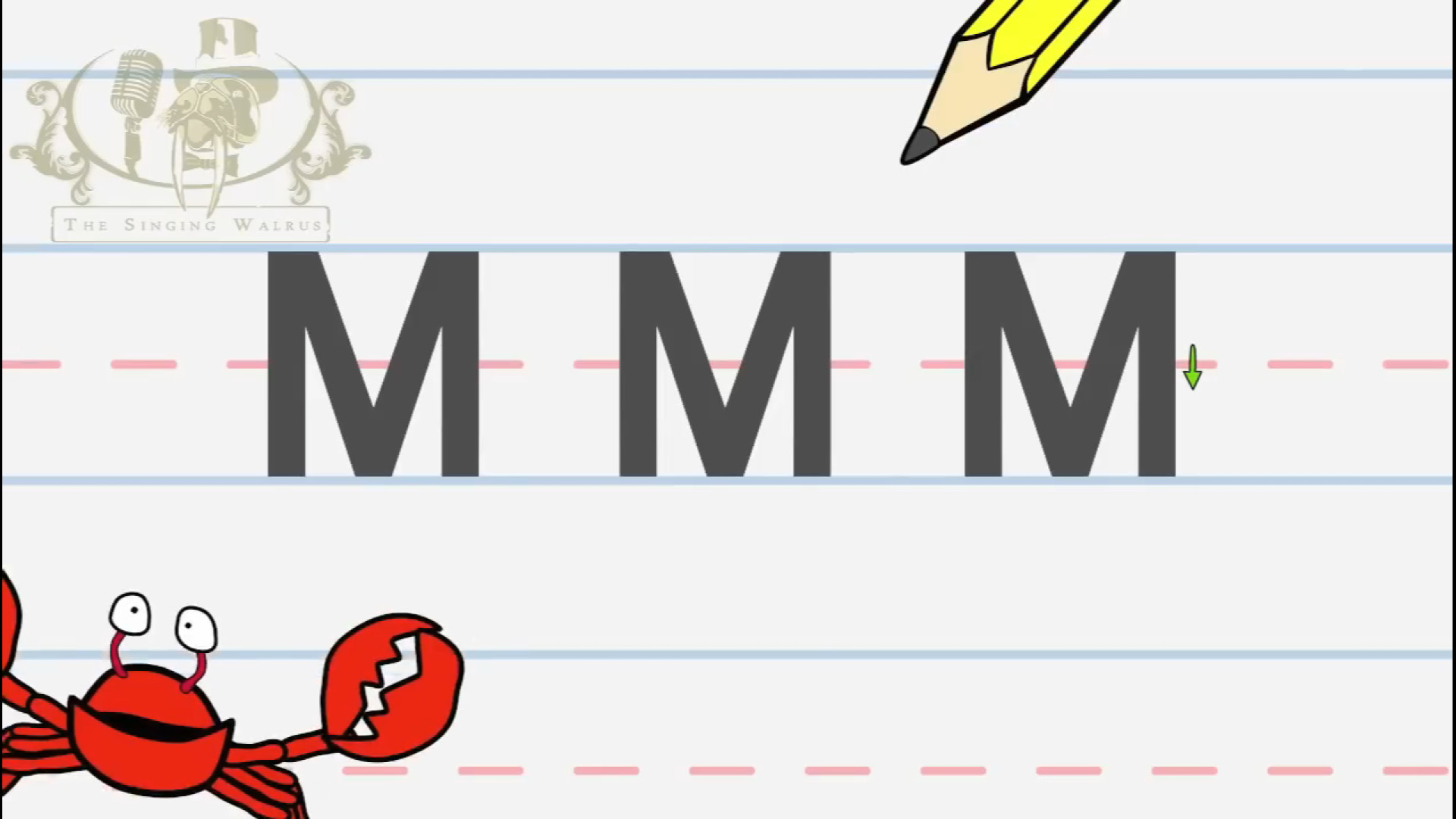 How to write letter M m- Writing letter M m- letter M m