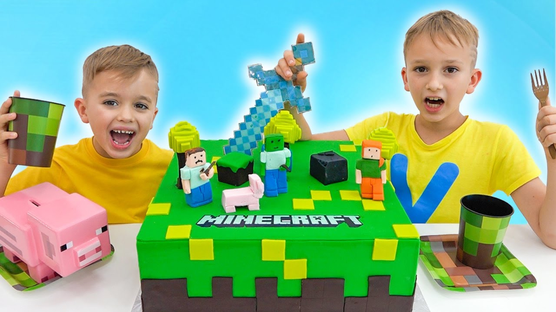 Vlad and Niki pretend to be Batman and play with Batman Toys