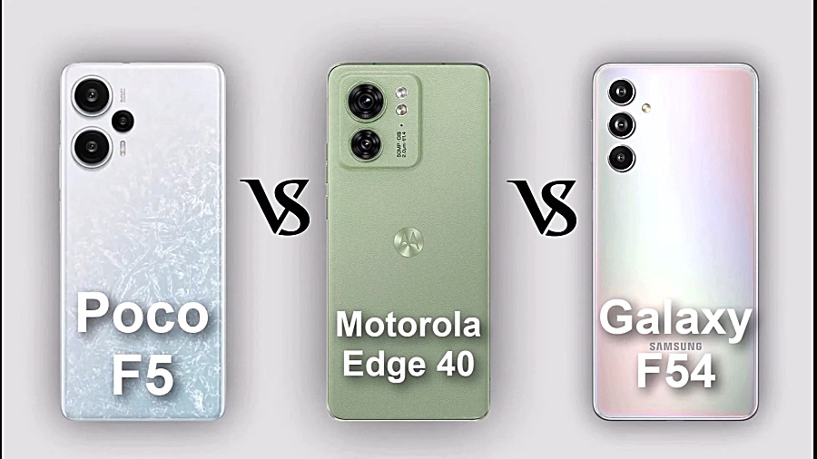 مقایسه Samsung Galaxy F54 Vs Poco F5 Vs Motorola Edge 40 Comparison