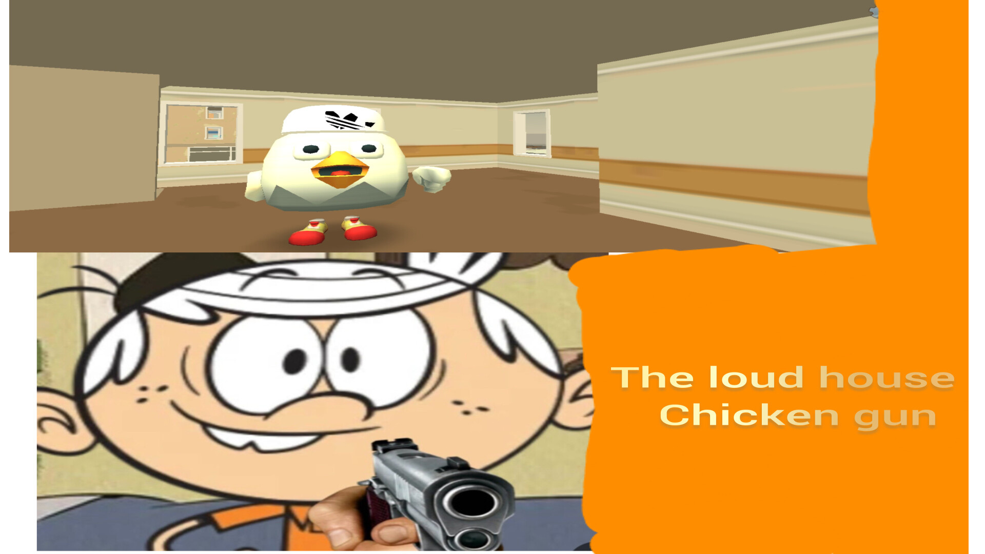 تیتراژ خانواده پرسروصدا به سبک چیکن گان! The loud house chicken gun