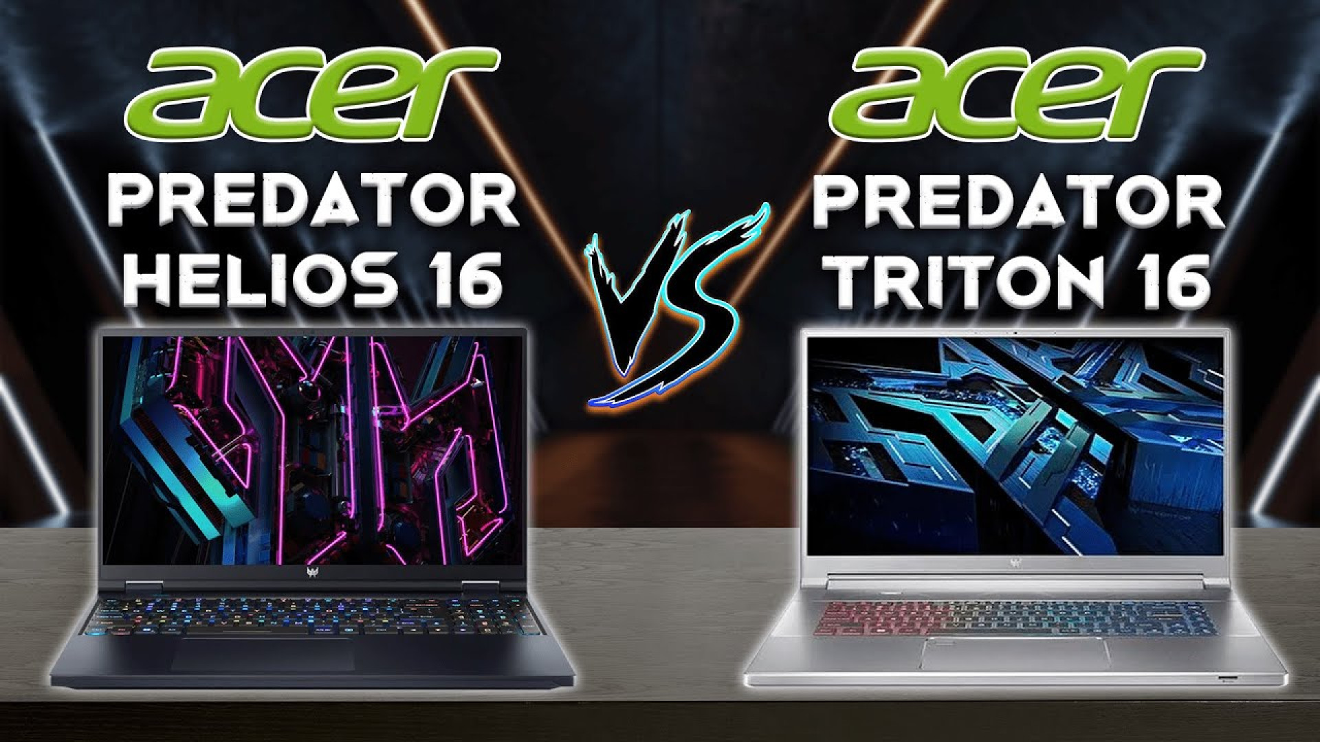 مقایسه لپتاپ های Acer Predator Helios 16 با Acer predator Triton 16