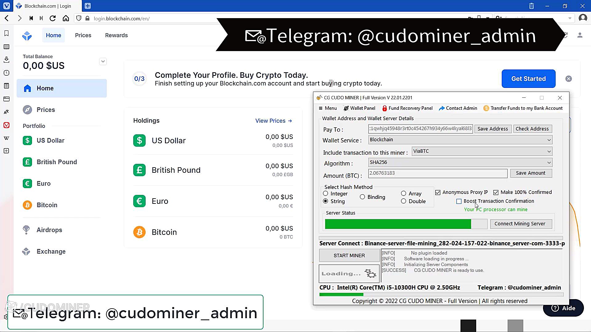 Bitcoin Mining Software 2024 tutorial / HOW TO MINE COIN